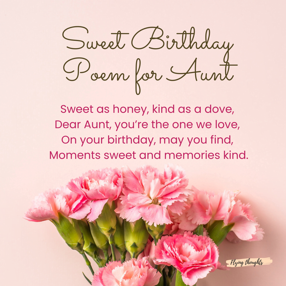 Heartwarming Birthday Poems for Your Aunt: Cherishing Bonds with Verse